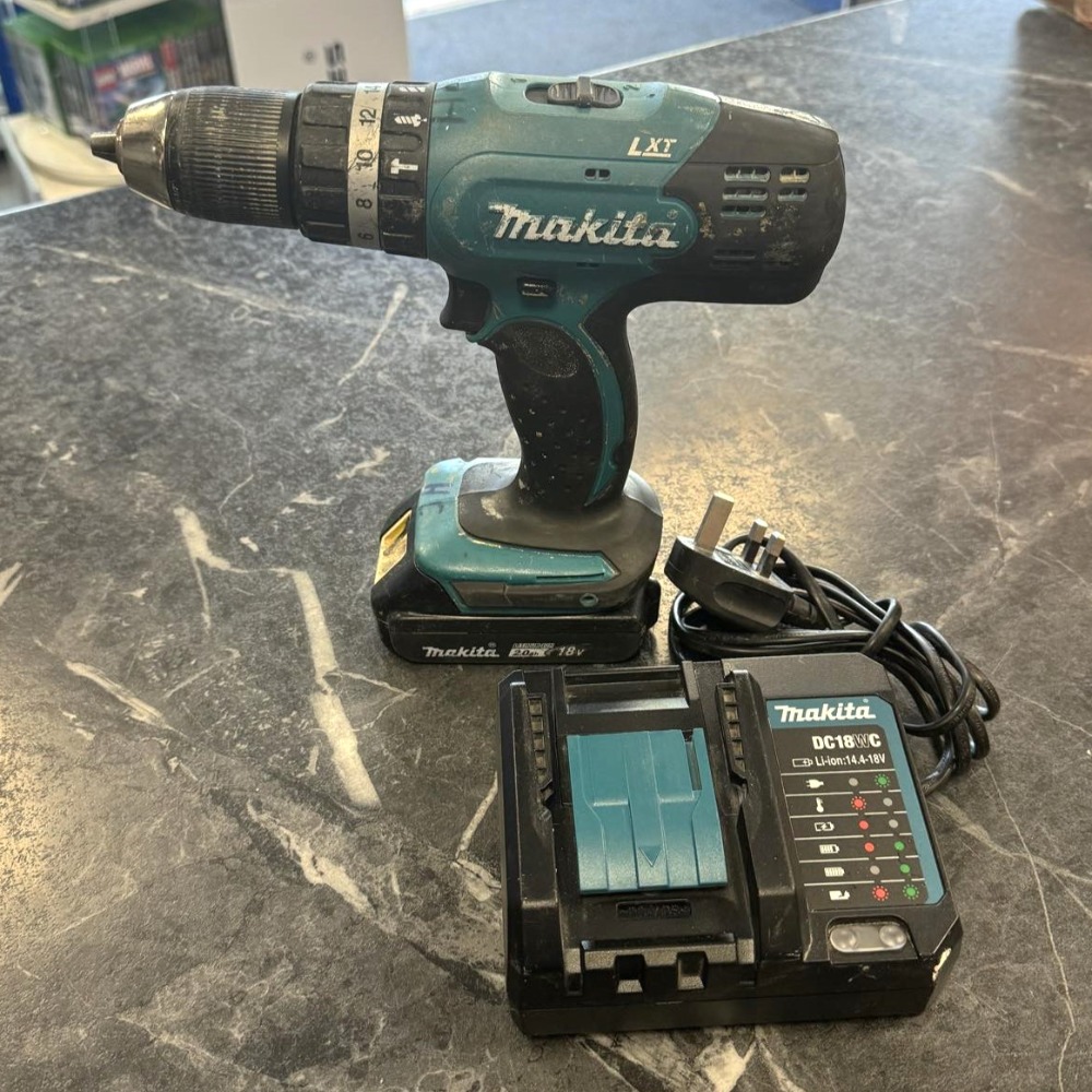 Makita DHP453 Cordless Combi Drill With 18V Battery & Charger - Own4Less